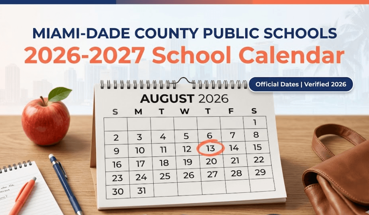 Miami-Dade County Public Schools Calendar 2026-2027 Printable PDF