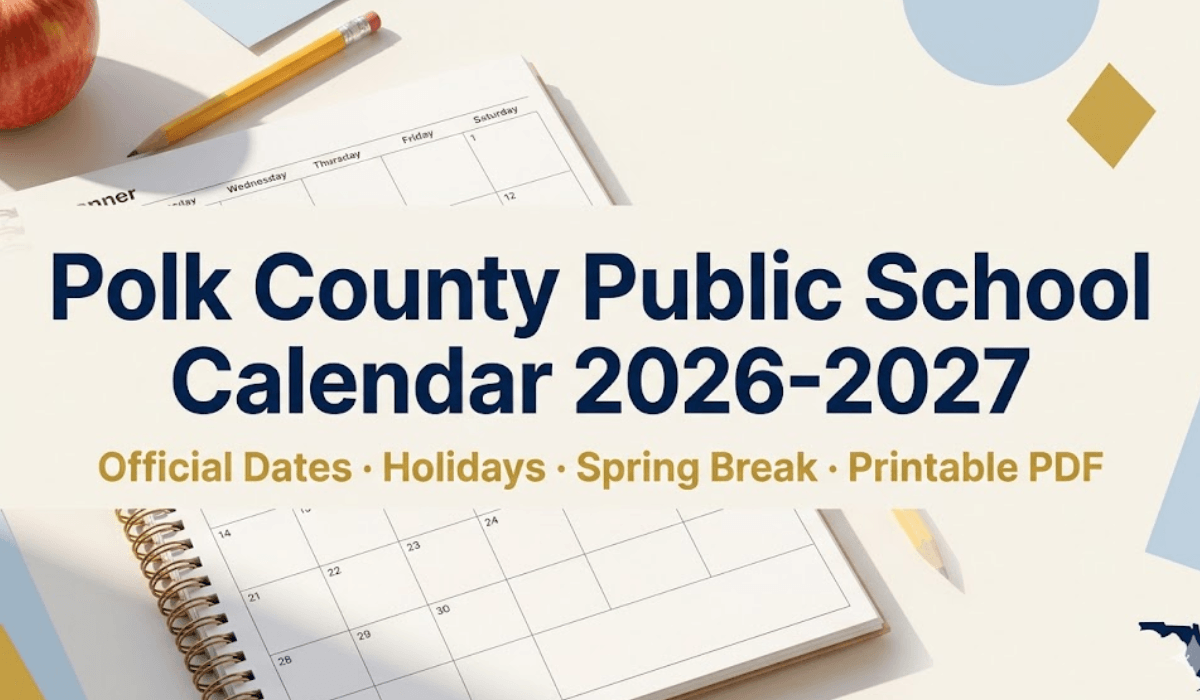 Polk County Public School Calendar 2026-2027 | Printable PDF