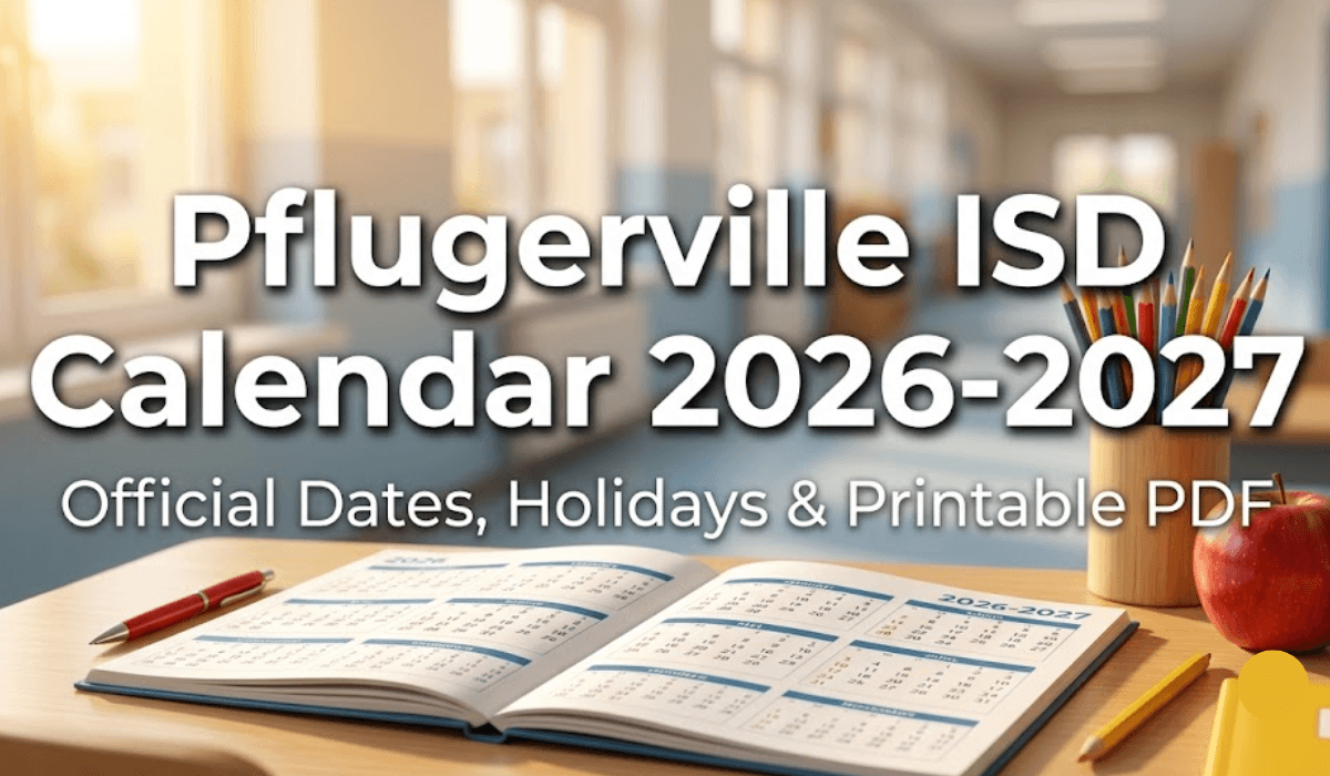 Pflugerville ISD Calendar 2026-2027 | Printable PDF