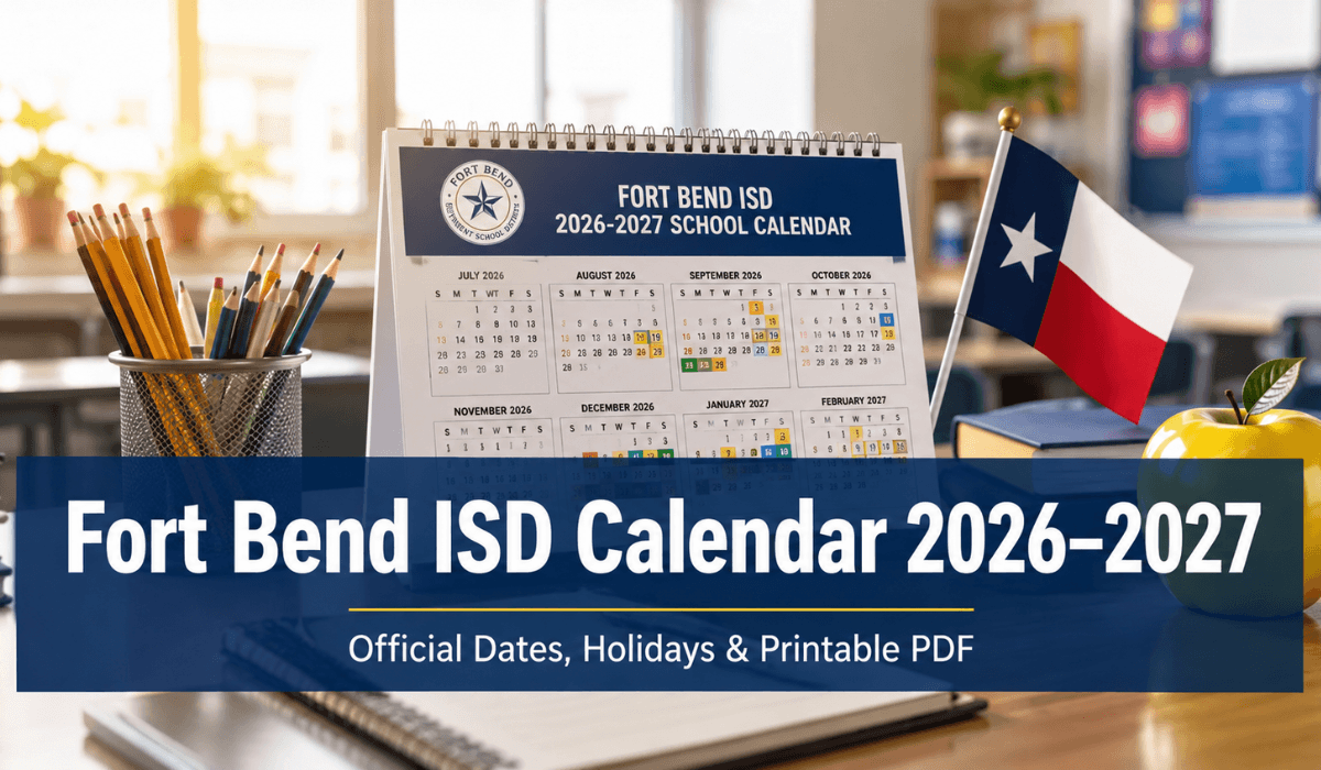 Fort Bend ISD Calendar 2026-2027 | Printable PDF